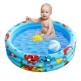 ZTGD Round Inflatable Pool Thicken Blow Up PVC Round Swimming Pool for ...