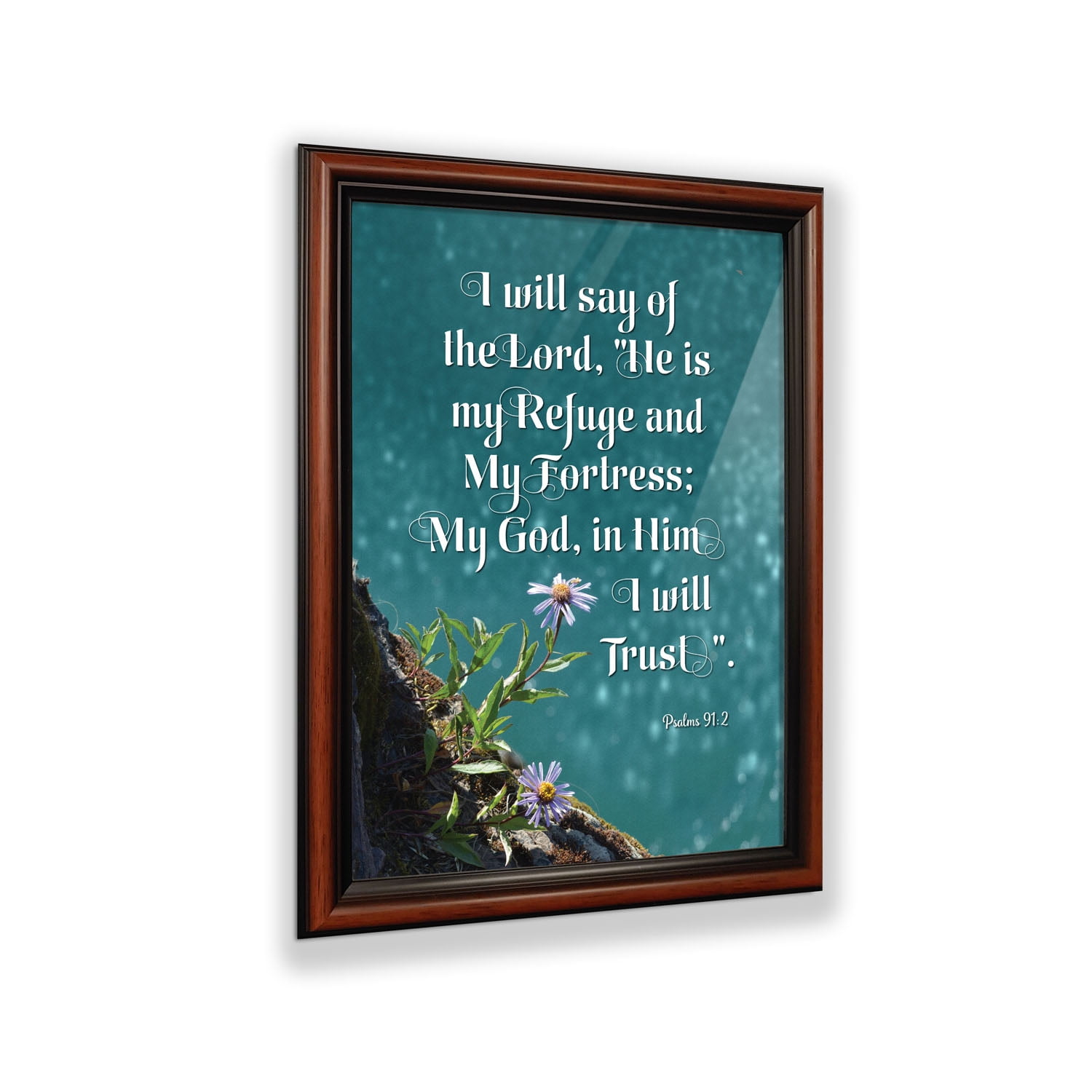 In Him I Trust, Gifts with Scripture, Christian Picture Frame, Psalms ...