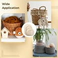 5 PCS Wooden Basket Bottom for Crochet, 5 Sizes Oval & Round Bases ...