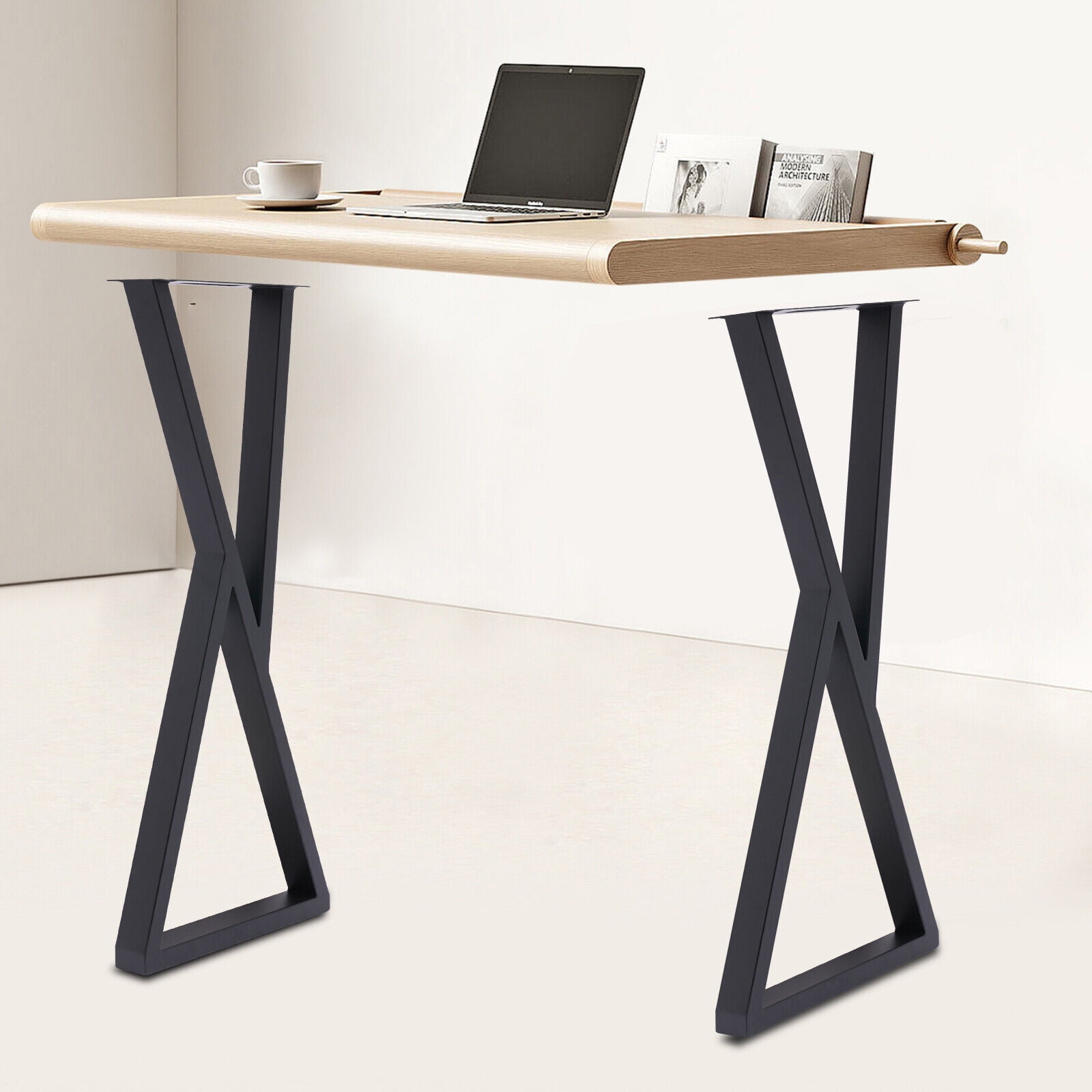 32 inch Desk Bench Legs Table Legs DIY Furniture Legs with Anti Slip Foot Pads Walmart