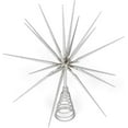 Roman 133173 Silver Burst Tree Topper with Spike on Spring, 15 inch ...