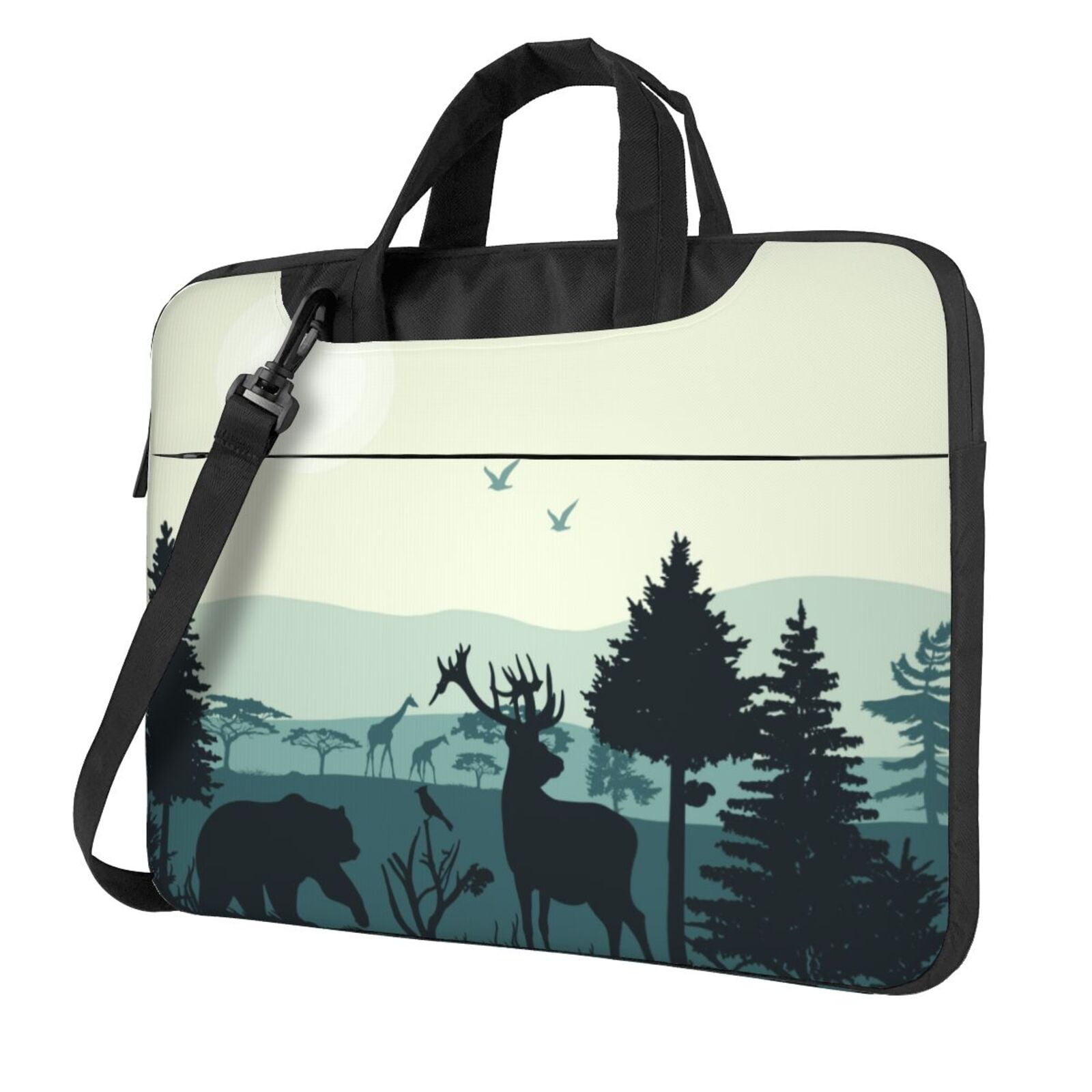 Forest Wildlife Laptop Bag, 13 inch Laptop or Tablet, Business Casual ...