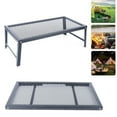 Miumaeov Camp Grill Fire Pit Grate Campfire Cooking Stand BBQ Rack Pit ...