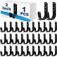 UYGDUY-1 Pcs Black Cable Support J Hooks for Hanging Heavy Duty Metal J ...