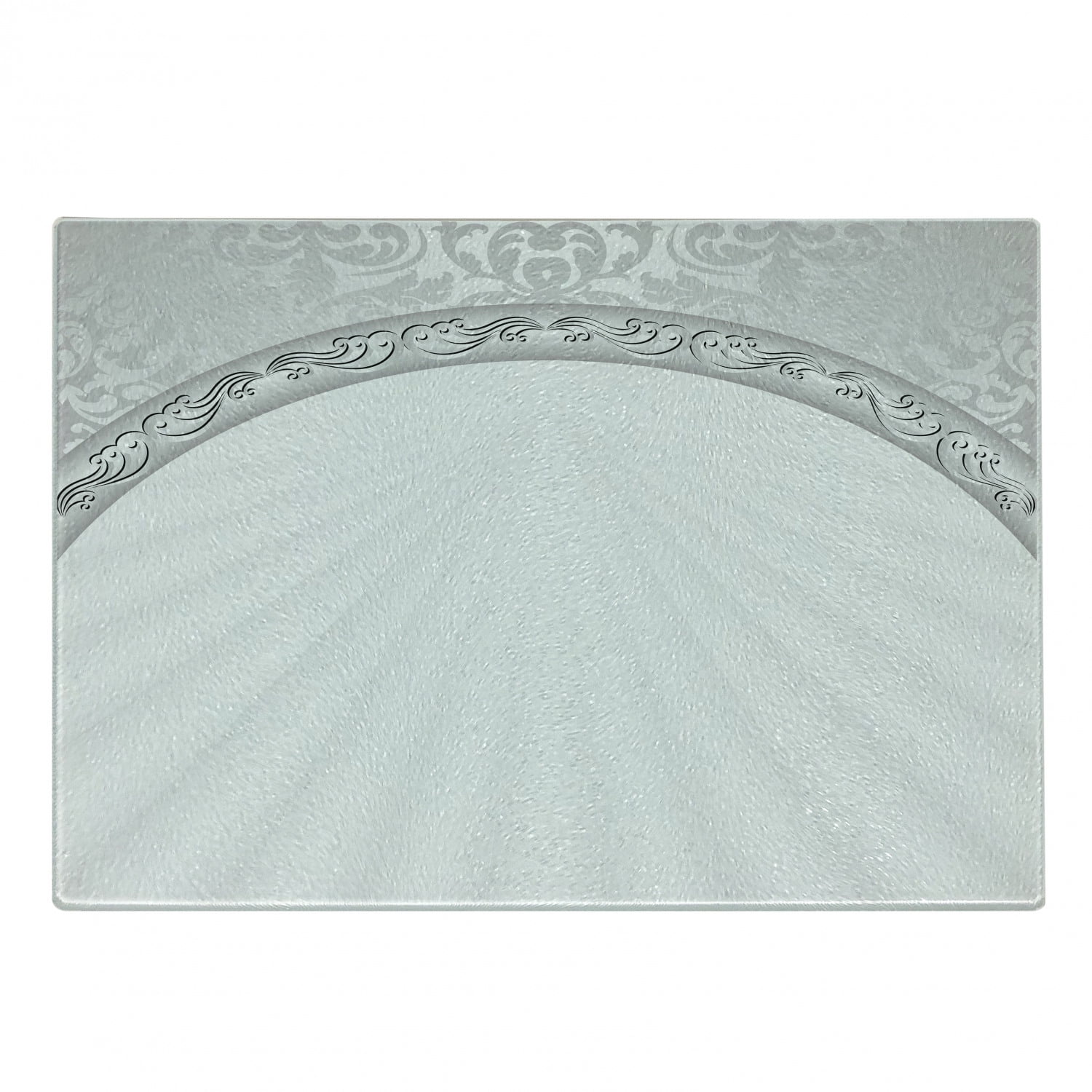 Damask Cutting Board, Curvy Band with Abstract Baroque Ornaments ...
