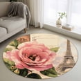 3.3ft Round Rug Vintage Floral Area Rugs for Living Room Bedroom ...