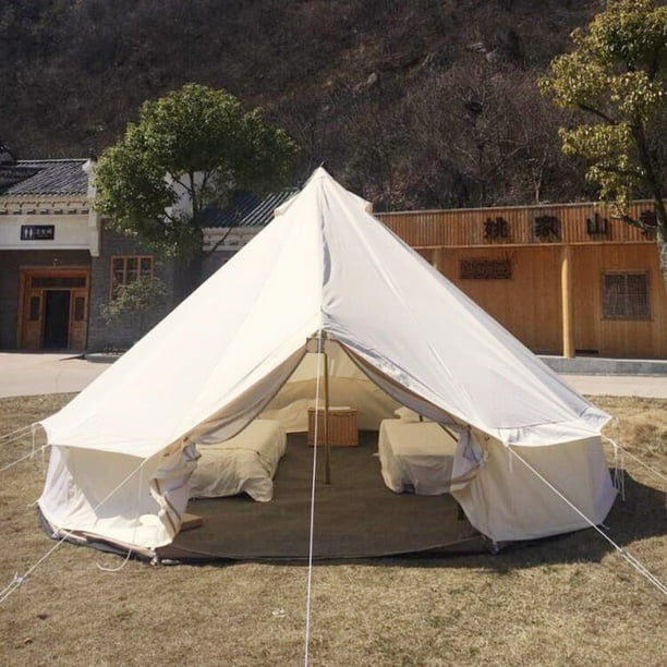 Outdoor Luxury Waterproof 6M/19.6ft Oxford Bell Tent with Stove Hole ...