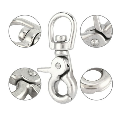 Yacht Trigger Hook, Stainless Steel Yacht Swivel Hook Highly Polished Appearance Trigger Swivel ...