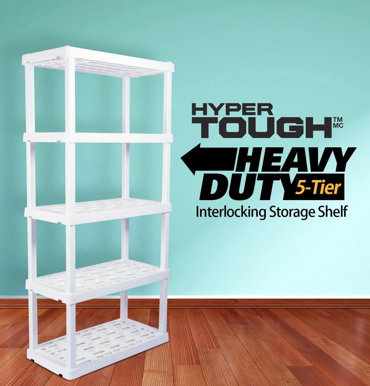 HYPER TOUGH Heavy Duty 5-Tier Interlocking Shelf - Walmart.ca