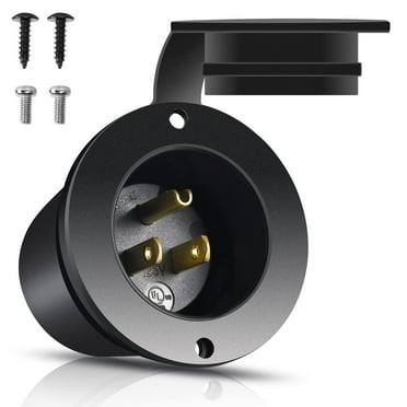 Midwest BR54U 50A, 3P, 120/240V, RV Receptacle, NEMA 14-50R - Walmart.com