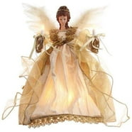Kurt Adler 16-Inch Rustic Glam Angel Tree Top - Walmart.com