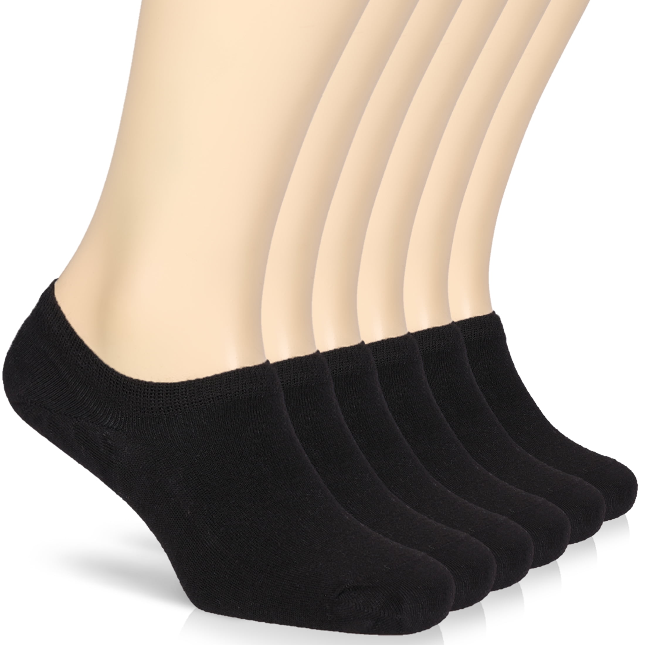 HUGH UGOLI Women Bamboo No Show Socks | Non Slip Invisible Liner Socks ...