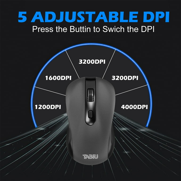 Wireless Mobile Mouse 4000 Dpi