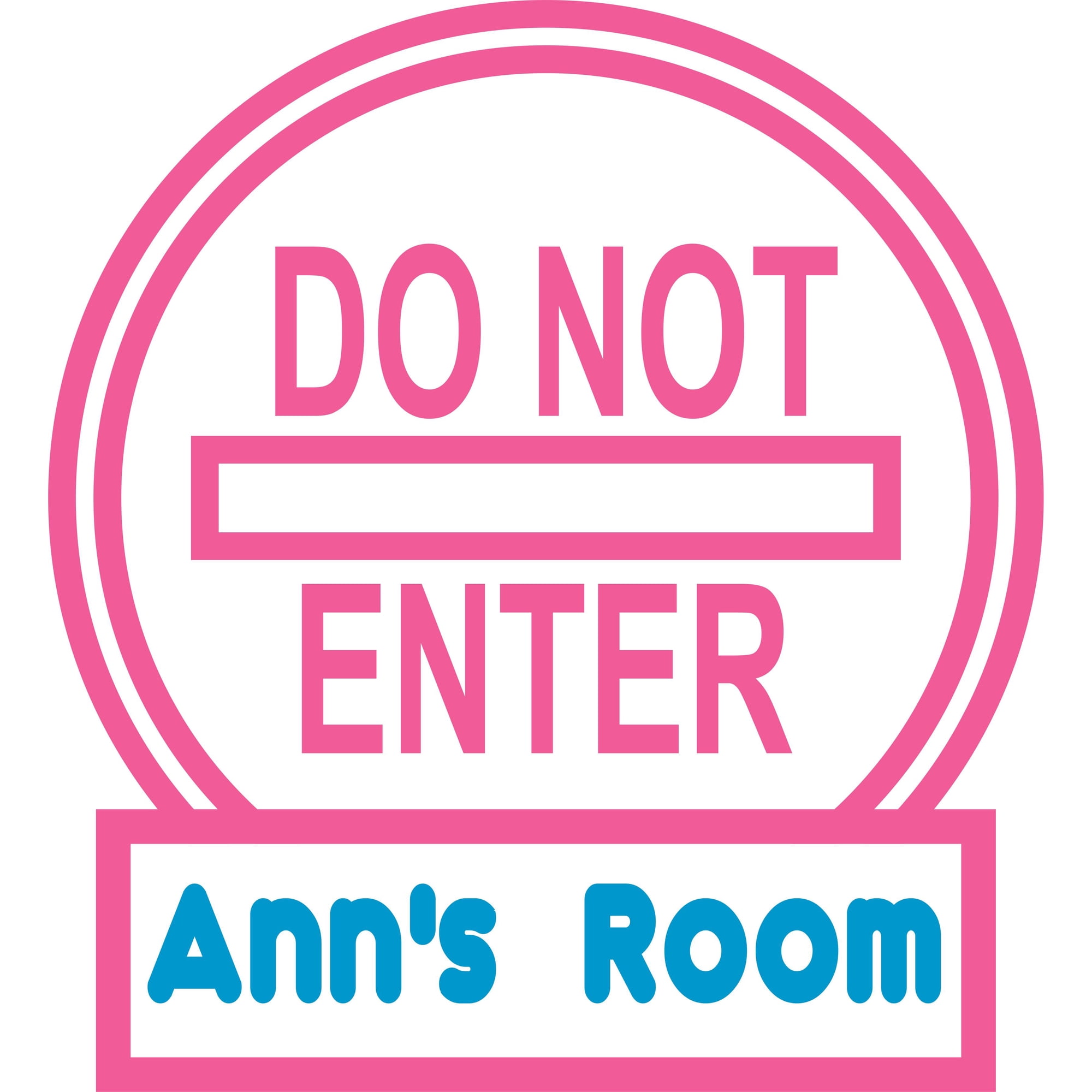 Do Not Enter Sign For Kids