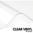 Clear Marine Vinyl Sheeting, 30 Gauge, 5 Yard Roll of Transparent ...