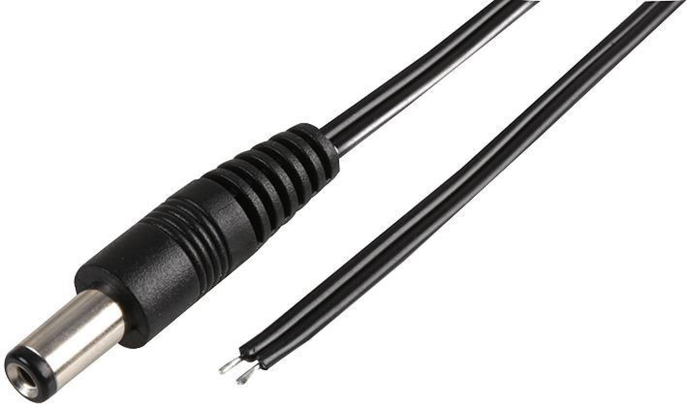 PRO POWER - 2.1mm DC Plug to Bare Ends Power Lead 1.5m - Walmart.com