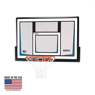 Spalding 54 In. Performance Acrylic Basketball Backboard and Rim Combo ...
