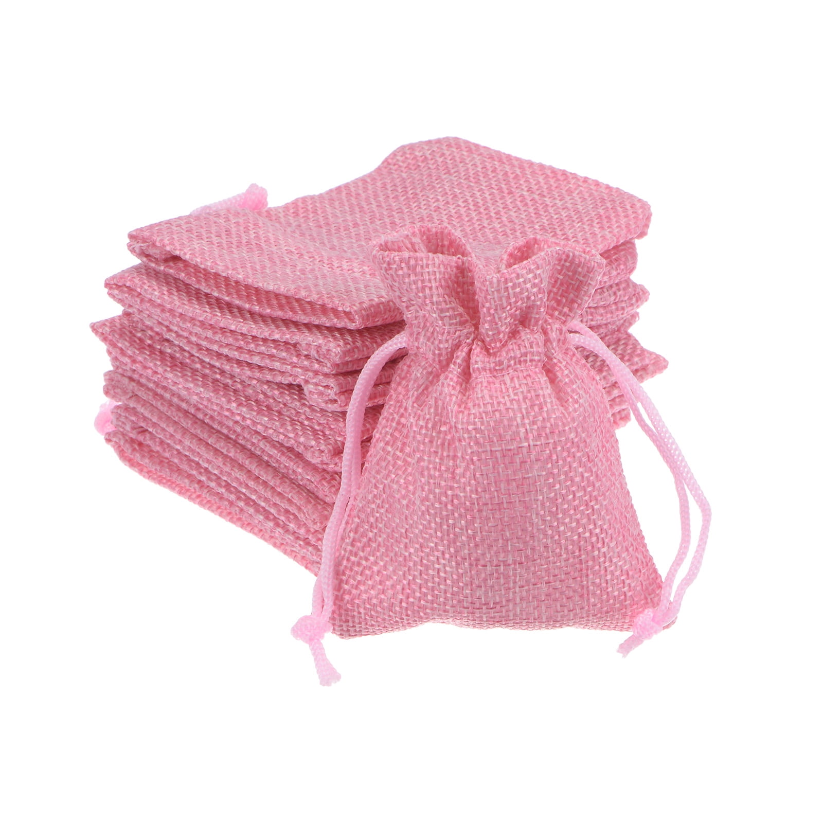 Uxcell Small Burlap Bags with Drawstring, 2.8x3.5" Gift Bag Jewelry ...
