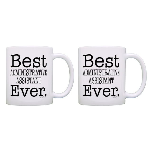 ThisWear Secretary Mug Set Best Administrative Assistant Ever Coffee ...