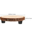 IBASETOY 2Pcs Flower Pot Rack Flowerpot Holder Stand Natural Wood Color ...