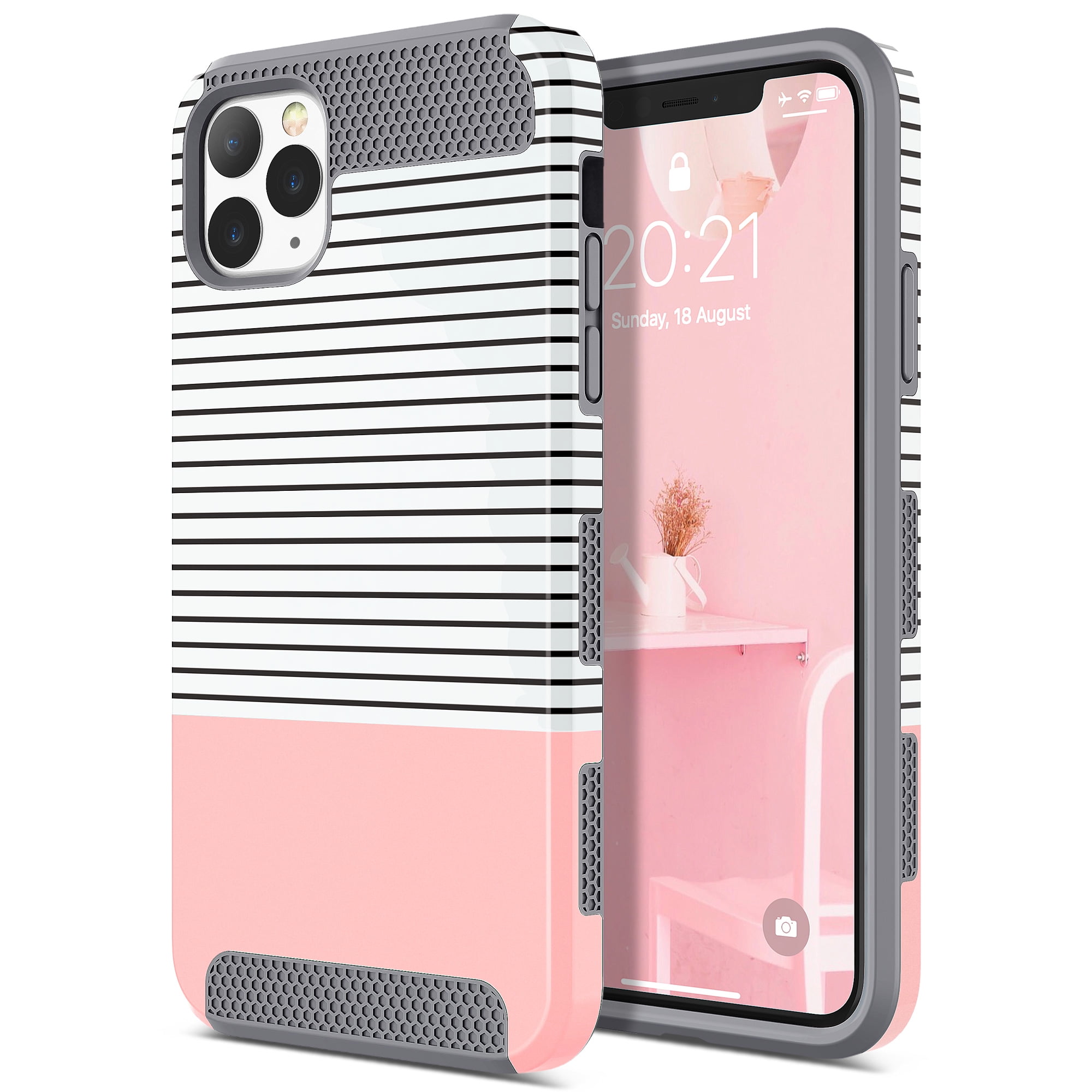 ULAK iPhone 11 Pro Max Case, Stylish Slim Hybrid Dual Layer Heavy Duty ...