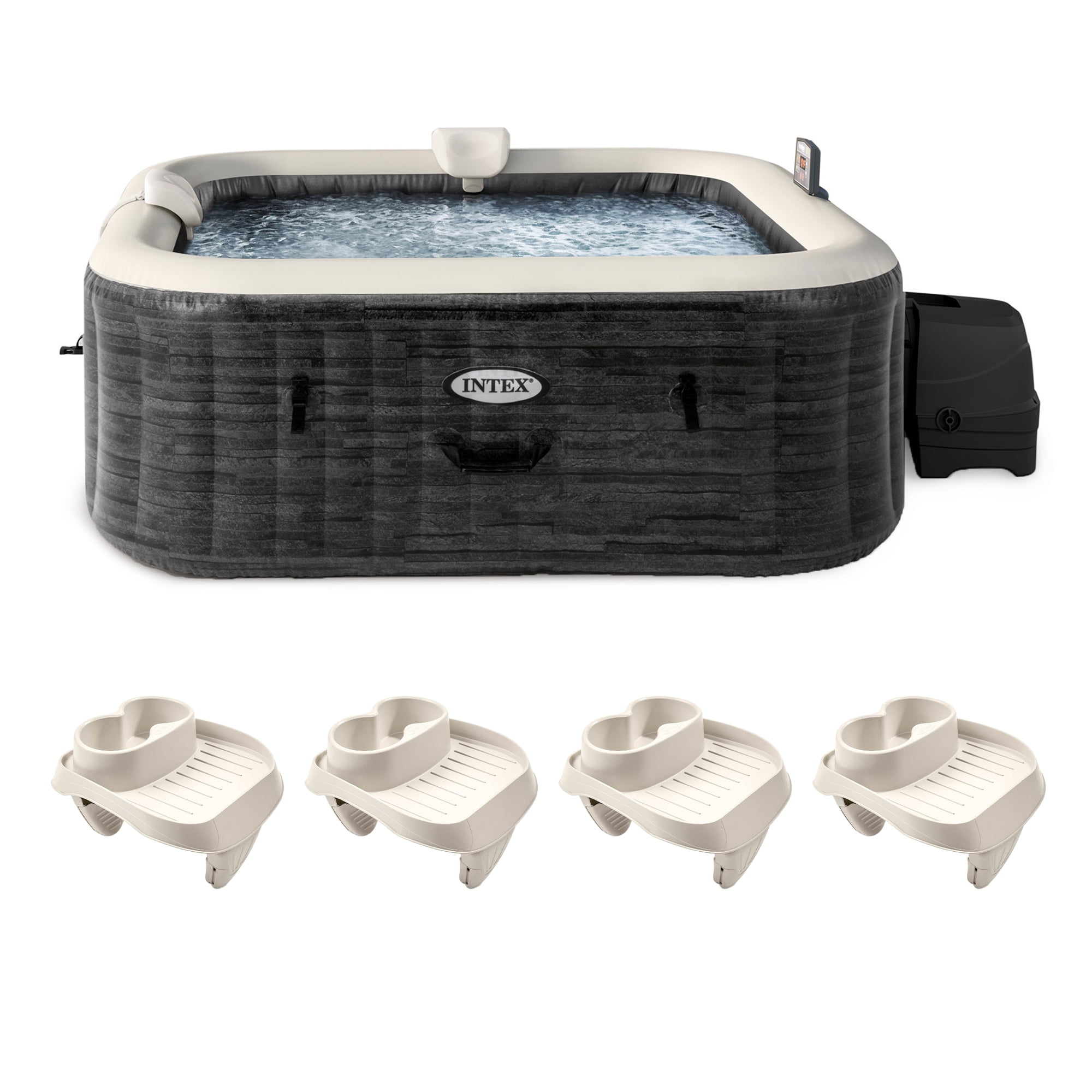 Click here for Intex Purespa Plus Greystone Inflatable Hot Tub  9... prices