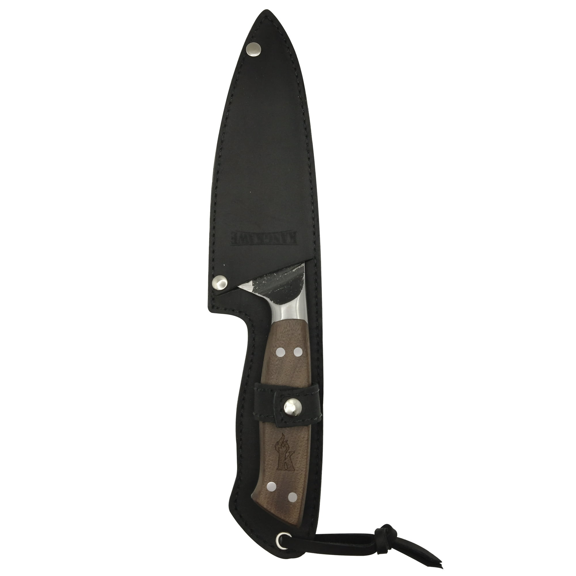 Cuchillo 6"" Parrillero Rupanco Con Funda De Cuero Negra | Knasta Chile