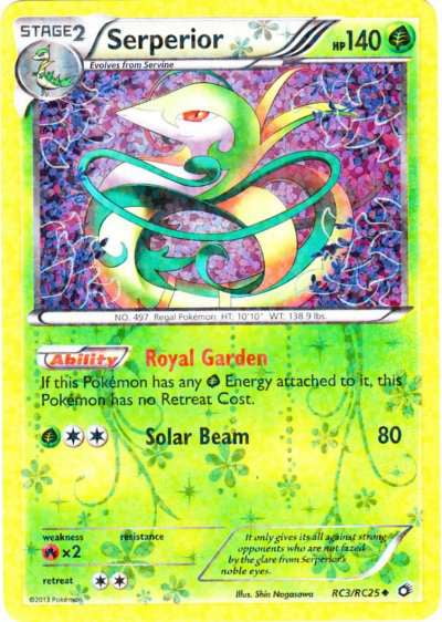 Serperior Pokemon Card