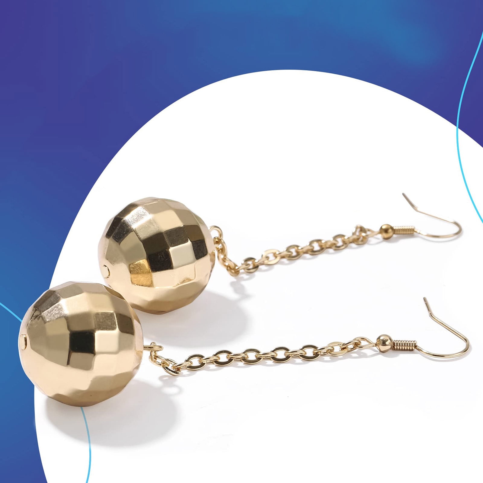 Click here for Vivavault Disco Style Earrings For Women Elegant P... prices