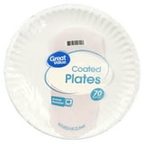Great Value Coated Paper Plates, 9", 70ct - Walmart.com