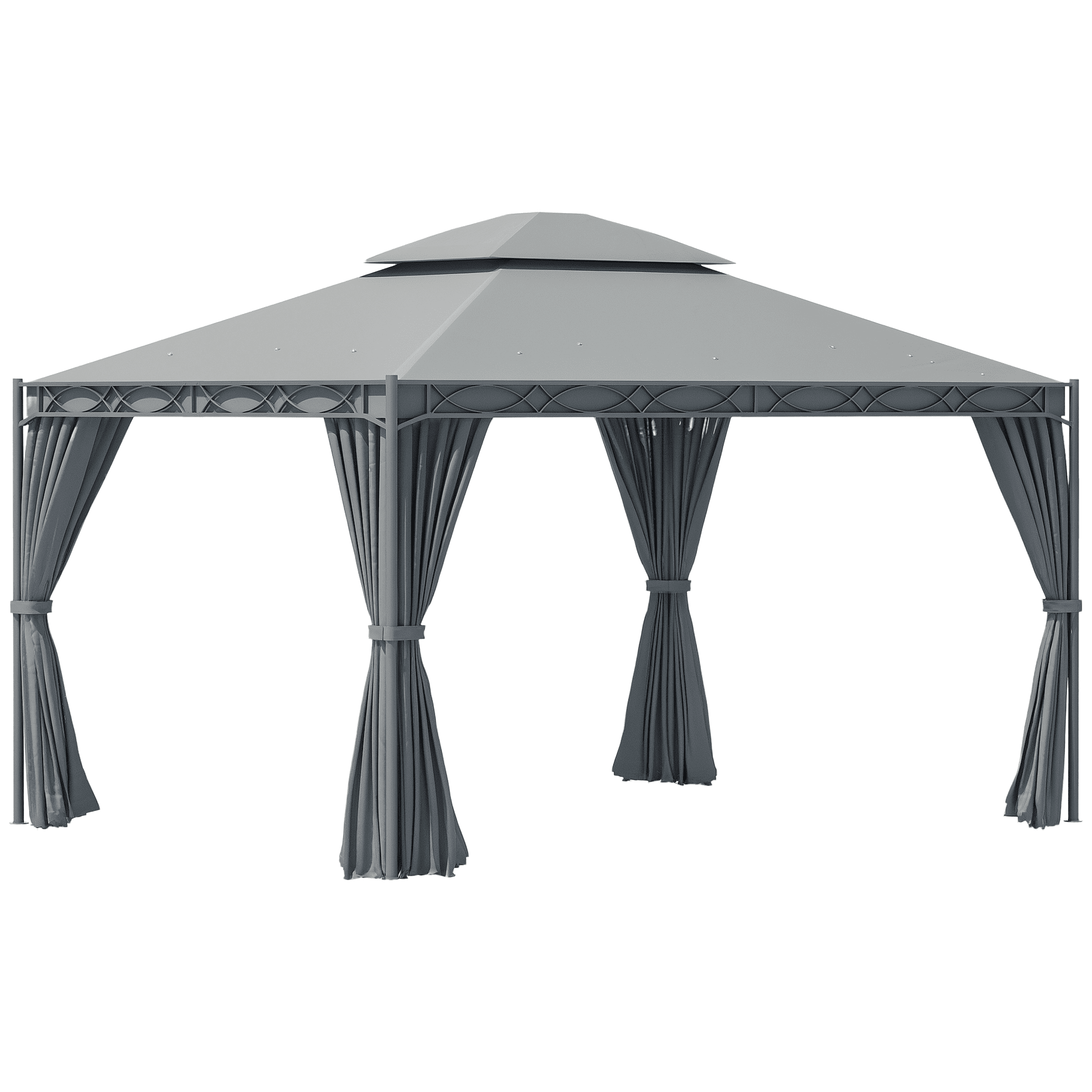 Click here for Outsunny 10x13ft Garden Gazebo Double-Tiered With... prices