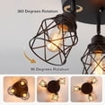 DONGPAI Semi Flush Mount Ceiling Light, Adjustable Multi-Directional ...