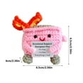 Gomind Emotional Support Crochet Dumpster Fire with Positive Card Cute ...