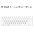 Blank 68 Key White Keycap Set In Original Height PBT Keycaps For ...