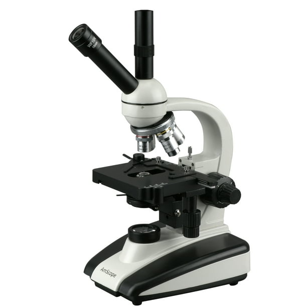 AmScope 40X-1000X LED Dual View Compound Microscope with 3D Stage ...