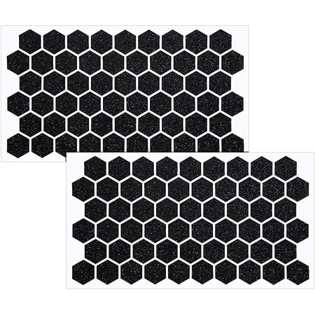 HTWW 2 Sheets Phone Grip Decal Stickers Hexagon Decal Stickers Anti ...