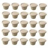 HONMEET Small Sauce Cups 50pcs Paper Pulp Condiment Cups with Sealing ...
