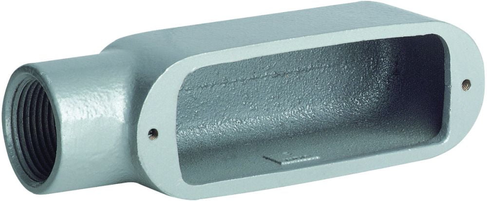 Killark OE-3, 1"", Aluminum, Form 5, E-Type, Left Rigid Conduit Body ...