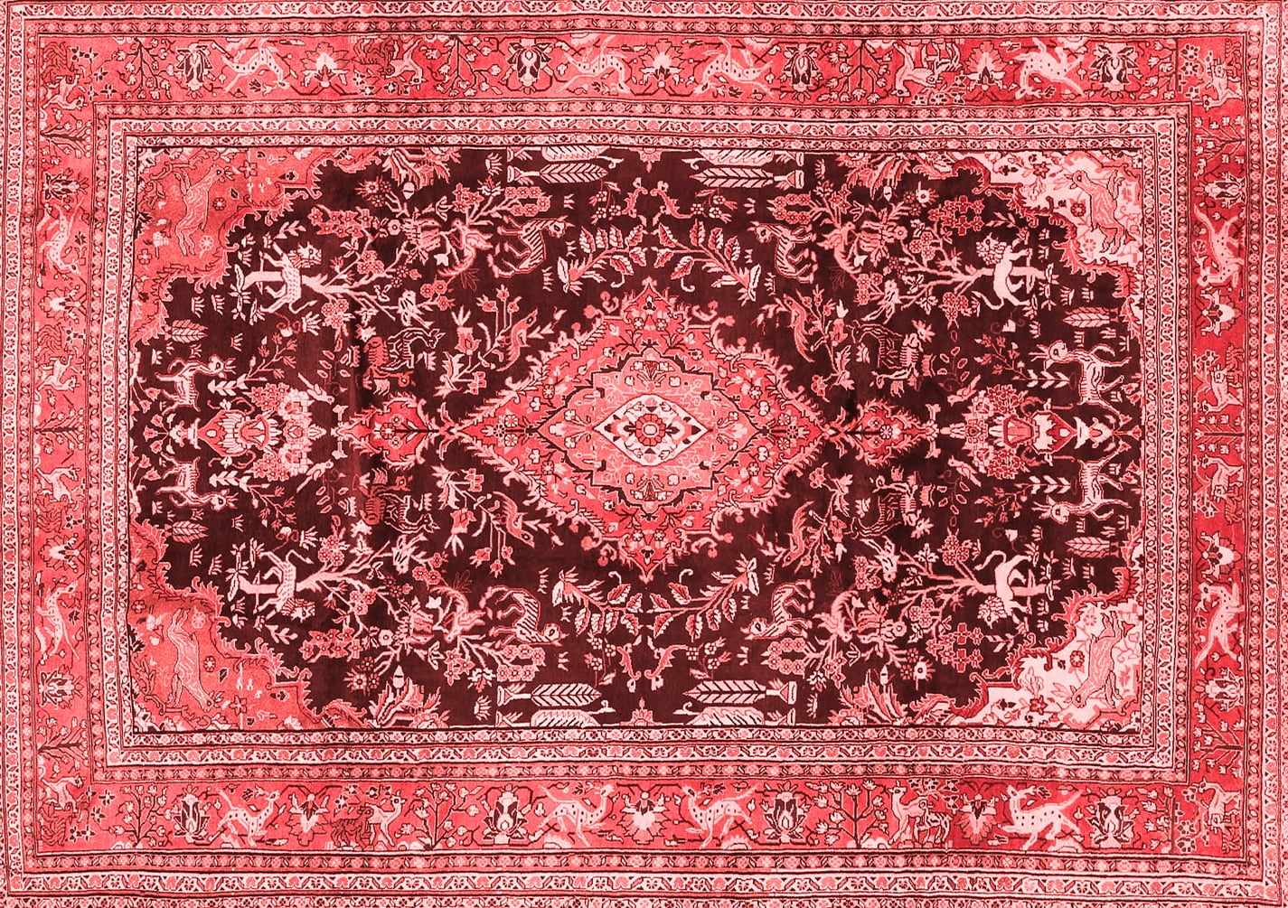 Ahgly Company Indoor Rectangle Persian Red Traditional Area Rugs, 7' x ...