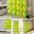 Bathroom Shower Curtain Cartoon Spring Summer Yellow Lemon Waterproof ...