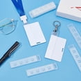 20pc Plastic Credit Card Holders Badge Holders Rectangle Clear 100x22 ...