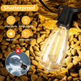 EFEMF-ST40 25FT Outdoor LED String Lights with 12+1 Shatterproof Bulbs ...