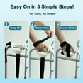 Left Hand Walker Splint with Two Securing Straps, Cushioned Walker ...