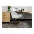 IRIS Plastic Shell Chair With Arm Rest, 2 Pack, White - Walmart.com