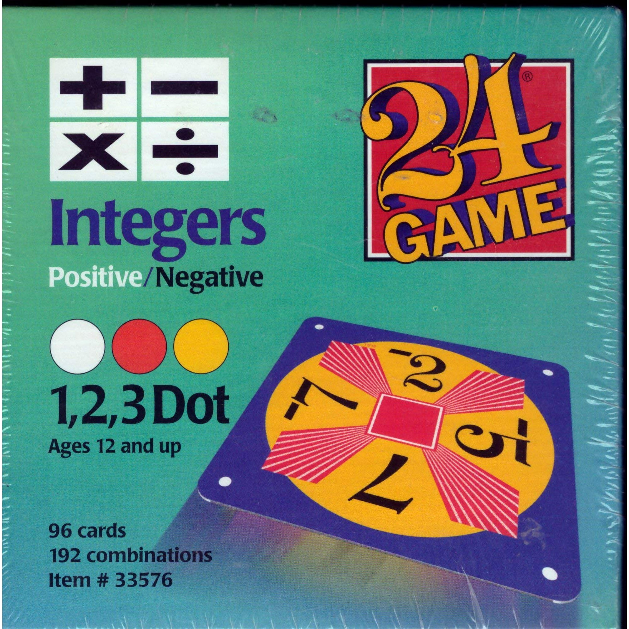 Click here for 24 Game 96-Card Deck: Integers Math Card Game prices
