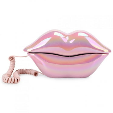 Fdit Corded Telephone - Novelty Lip Phone Funny Lip Telephone Red Mouth ...