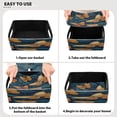 2 Pcs Foldable Felt Storage Bins Decorative Fabric Organizer Baskets ...