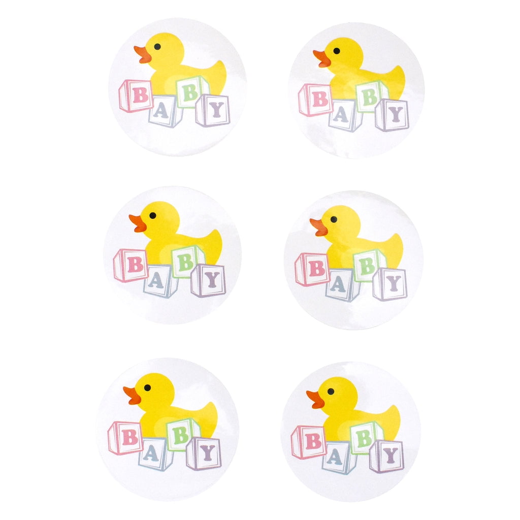 Rubber Ducky Baby Shower Sticker Labels, 2-Inch, 24-Count - Walmart.com