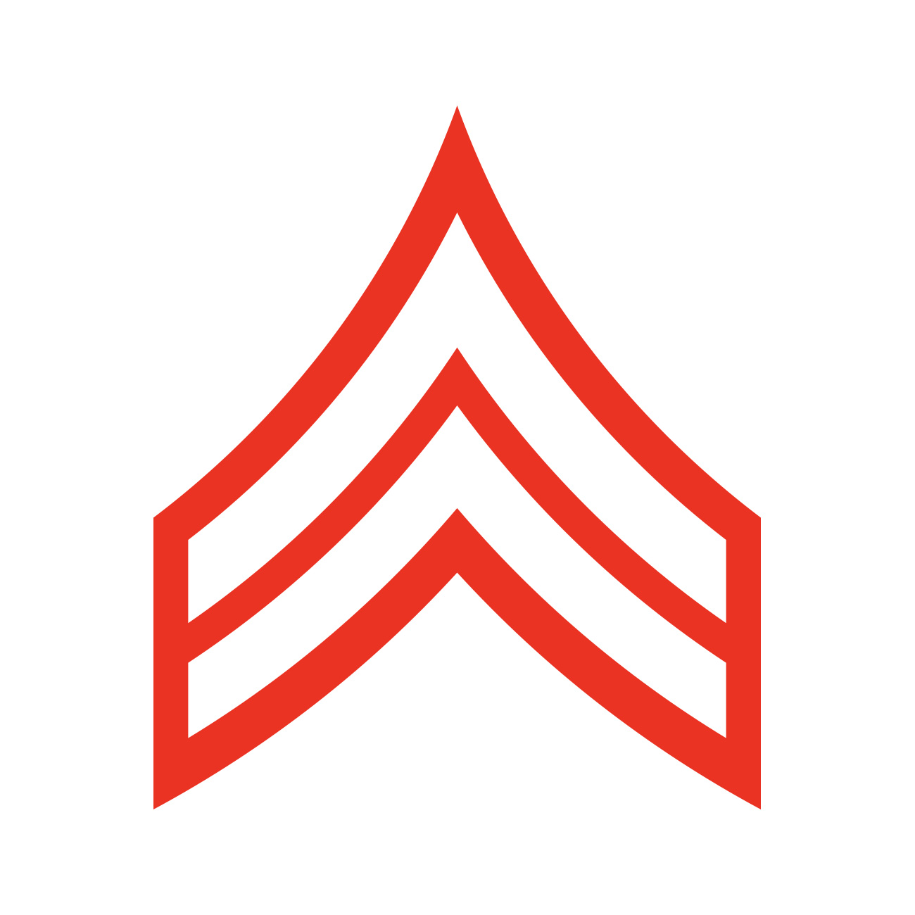 E-4 Corporal Rank Sticker Decal Die Cut - Self Adhesive Vinyl ...