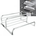 Towel Rack Bathroom Shelf 3‑tier Wall Mounting Rack With Towel Bars For